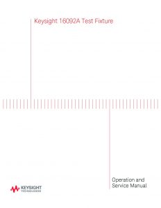 Keysight 16092A Test Fixture – CMC Microsystèmes