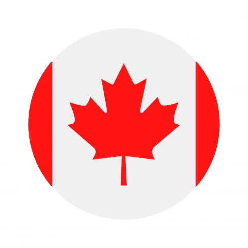 Canada – Round Flag Vector Flat Icon – CMC Microsystems