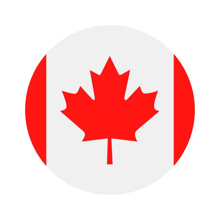 Canada – Round Flag Vector Flat Icon – CMC Microsystems