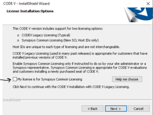 Quick Start Guide: Installing Synopsys Optical Solutions (Code V and ...