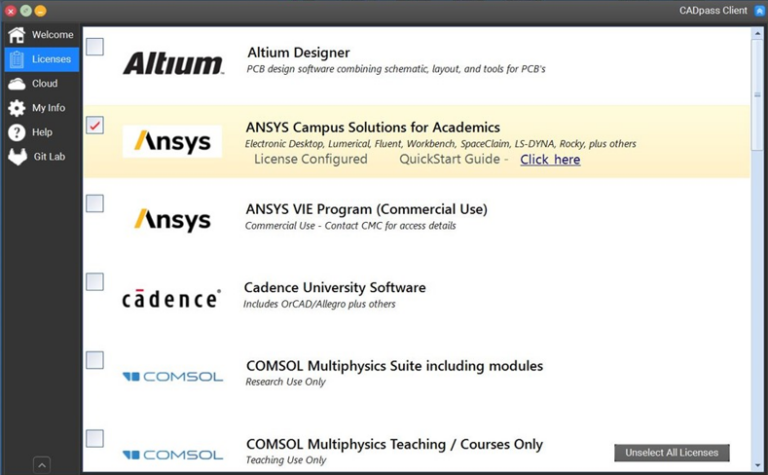 Quick Start Guide: Installing Ansys Electronics Desktop 2024 for Research via CADpass Client ...